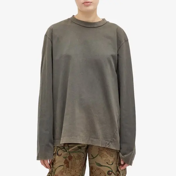 Our Legacy Big Longsleeve In Antique Coating Band Jersey - 35% Off